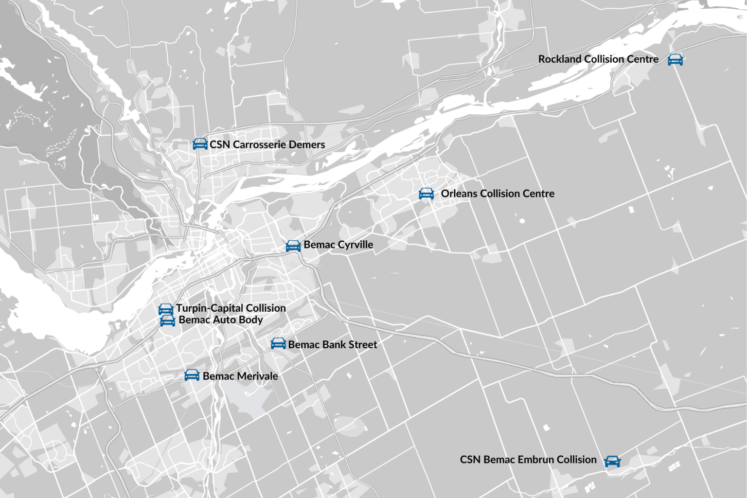 Bemac Locations Ottawa, ON