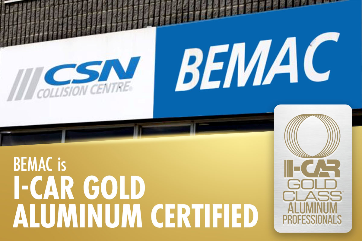 Bemac Auto Body Is Officially I-CAR Gold Aluminum Status - BEMAC